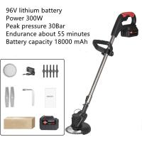 China 6000Mah Garden Lithium Electric Grass Cutting Machine With Three Knife Heads for sale