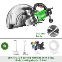 China 160mm Cutting Depth Concrete Cutter Electric Wall Cutting With Roller Support for sale