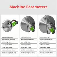 China 160mm Cutting Depth Concrete Cutter Electric Wall Cutting With Roller Support for sale
