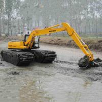 China Used Amphibious Excavator S155 0.54m³ Bucket Capacity 950L Fuel Tank High Torque Motor for sale