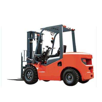 China Used 3500kg Diesel Forklift Four Wheel Seat Cargo Handling 3m Lift Height for sale