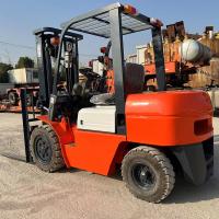 China Used 3500kg Diesel Forklift Four Wheel Seat Cargo Handling 3m Lift Height for sale