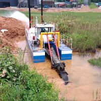 China 12m River Cleaning Dredger Vessel Sand Dredging Machine for sale