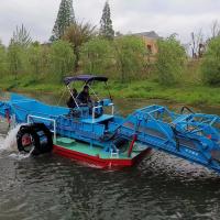 China 15 Tons Automatic River Cleaning And Mowing Boat With Lighting System For Night Operation for sale