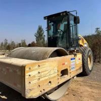 China Used Caterpillar CB54B 9 Ton Tandem Steel Wheel Road Roller 107KN Exciting Force for sale
