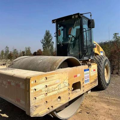 China Used Caterpillar CB54B 9 Ton Tandem Steel Wheel Road Roller 107KN Exciting Force for sale
