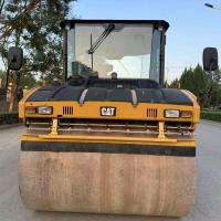 China Used Caterpillar CB54B 9 Ton Tandem Steel Wheel Road Roller 107KN Exciting Force for sale