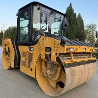 China Used Caterpillar CB54B 9 Ton Tandem Steel Wheel Road Roller 107KN Exciting Force for sale