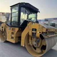 China Used Caterpillar CB54B 9 Ton Tandem Steel Wheel Road Roller 107KN Exciting Force for sale
