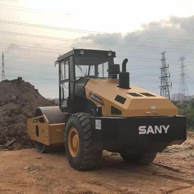 China Used Sany SSR220 Full Hydraulic Double Drive Single Steel Wheel Roller 22 Ton for sale