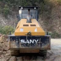 China Used Sany SSR220 Full Hydraulic Double Drive Single Steel Wheel Roller 22 Ton for sale