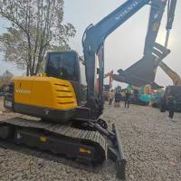 China Second-hand Volvo EW60 Wheel Machinery Mini Excavator Small Digger Excavators for sale