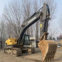 China Used Volvo 350 Excavator Hydraulic Crawler Digger 7480mm Digging Depth Construction Vehicle for sale