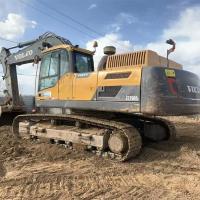 China Used Volvo 350 Excavator Hydraulic Crawler Digger 7480mm Digging Depth Construction Vehicle for sale