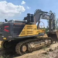 China Used Volvo 750DL Excavator Digging Machine 16.1L 7780mm Digging Depth for Sale for sale