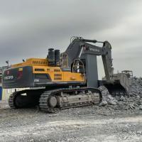 China Volvo Used Excavator 550 Crawler Digger Second Hand Machine Low Price for sale