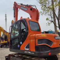 China Used Crawel Excavator Doosan DX75 Construction Digger Machinery With Perfect Performance for sale