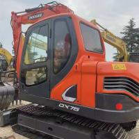 China Doosan DX75E Crawler Excavator Machinery 75Tons Used Doosan Digger for sale