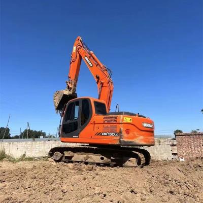 China Used Doosan DX150LC Excavator 15 Ton Hydraulic Low Working Hours Construction for sale