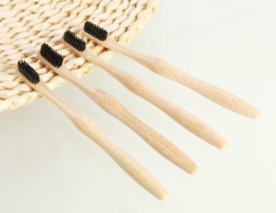 China Adult Use Ergonomic Design Eco Bamboo Toothbrush With Laser Engraved Logo for sale