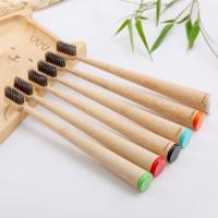 China Kids 100% Eco Bamboo Toothbrush Compostable Wood Fiber Bristles for sale