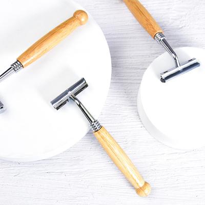 China Organic Moso Bamboo Handle Razor Compostable Environmentally Friendly Women'S Razor for sale