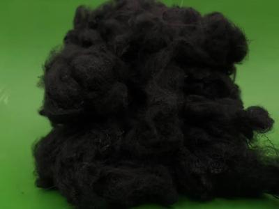 China Black 1.4D*38mm Virgin Polyester Staple Fiber High Quality for Spinning for sale