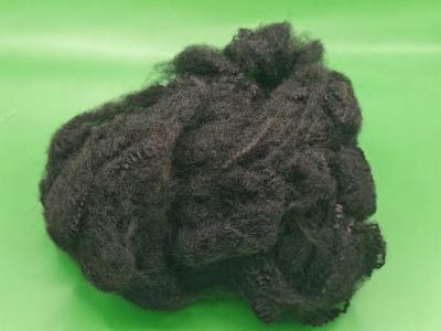 China Black Polyester Staple Fiber 11d*65mm for Sound Insulation & Hard Wadding for sale