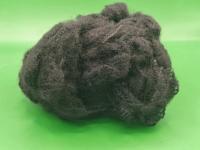 China Non Siliconized Black Polyester Fiber for Geotextile and Shoe Interlining for sale