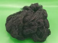 China Non Siliconized Black Polyester Fiber for Geotextile and Shoe Interlining for sale