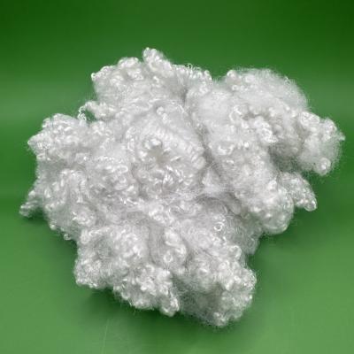 China High Resilience Hollow Conjugated Siliconized Fiber 7D 64mm Recycled Grey for Mattress Padding Material for sale