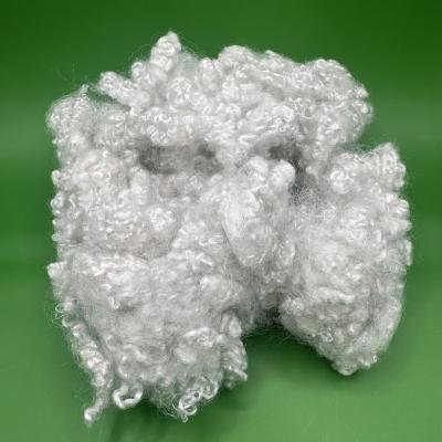 China Excellent Elasticity 7D 64mm Hollow Conjugated Fiber Recycled Grey for Quilt & Comforter Filling Denier Customization Available for sale