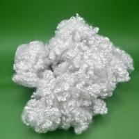 China 7D 64mm Recycled Grey Siliconized Polyester Staple Fiber High Resilience for Hotel Bedding Material Customization Available for sale