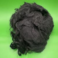 China 6D 90mm Virgin Polypropylene (PP) Staple Fiber Solid Black for Automotive Interior & Sound Insulation, Custom Length for sale
