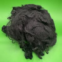 China 6D 90mm Virgin Polypropylene (PP) Staple Fiber Solid Black for Automotive Interior & Sound Insulation, Custom Length for sale