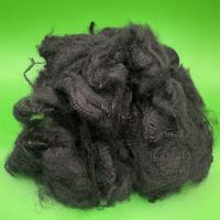 China 6D 90mm Virgin Polypropylene (PP) Staple Fiber Solid Black for Agricultural Nonwoven & Protection, Custom Length for sale