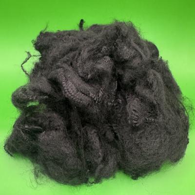 China 6D 90mm Virgin Polypropylene (PP) Staple Fiber Solid Black for Agricultural Nonwoven & Protection, Custom Length for sale