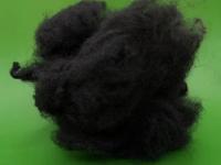 China High Quality 11d*65mm Black Polyester Staple Fiber for Needle Punched Carpet and Wall Cloth for sale