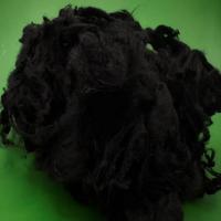 China Black Viscose Spinning Material, 1.2D*38mm Polyester Staple Fiber, Tear-Resistant for sale