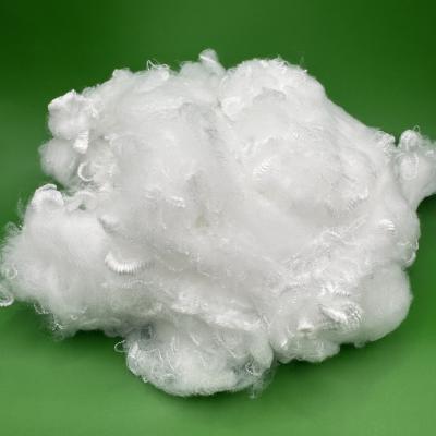 China High Tenacity Virgin White Polyester Fiber 1.2D 38mm Even Length No Knots Ideal for Spinning Weaving Yarn for sale