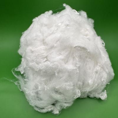 China 1.5D 51mm Recycled White PSF Good Bulkiness Low Impurity Stable Quality Suitable for Spinning Knitting Yarn Wholesale Supply for sale