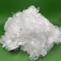 China 4D 51mm Virgin Raw White Low Melt Fiber for Hotel Bedding Cushion Backrest and Soft Toy Filling Custom Length and Denier for sale