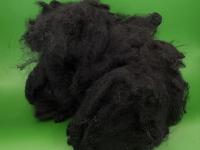 China Custom Size Virgin Black 4D 51mm Low Melt Polyester Fiber for Bedding Core Pillow Inner High Elastic Soft Filling Material for sale