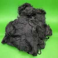 China Custom Size Low Melt Polyester Fiber Virgin Black 4D 51mm for Soft Toy Plush Doll Stuffed Stuffing Lightweight Comfortable for sale