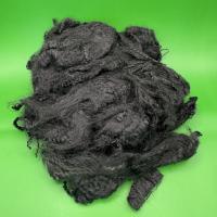 China Low Melt Fiber Virgin Black 4D 51mm Custom Size for Massage Cushion Lumbar Pad Back Support Upholstery Filling Material for sale