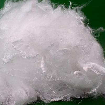 China Microfiber Siliconized 0.9*25mm Virgin Raw White Polyester Staple Fiber AA Grade Hollow Filling Outerwear Lining Customizable for sale