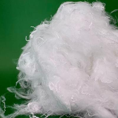 China Microfiber Silicone 0.9*25mm Virgin Raw White Polyester Staple Fiber AA Grade Hollow Winter Clothing Filling Wipes Customizable for sale