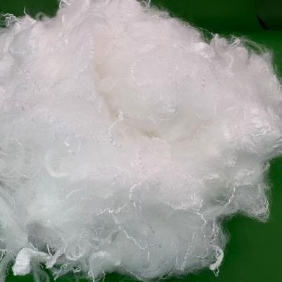 China Microfiber Silliconised 0.9*25mm Virgin Raw White Polyester Staple Fiber PSF for Spray Bonding Cotton , Customizable for sale