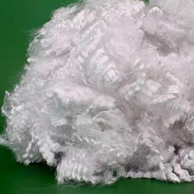 China Microfiber Silliconised 0.9*25mm Recycle Raw White Polyester Staple Fiber PSF for Filtration Materials , Customizable for sale