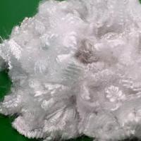 China Micro Siliconized Hollow 0.9*25mm Recyclable Raw White Polyester Staple Fiber Geotextiles Filling Material Cleaning Cloths for sale